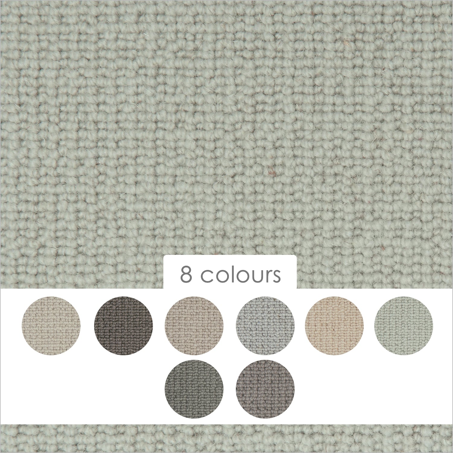 Causeway Carpets Portobello Design 100% Wool Loop Pile Carpet